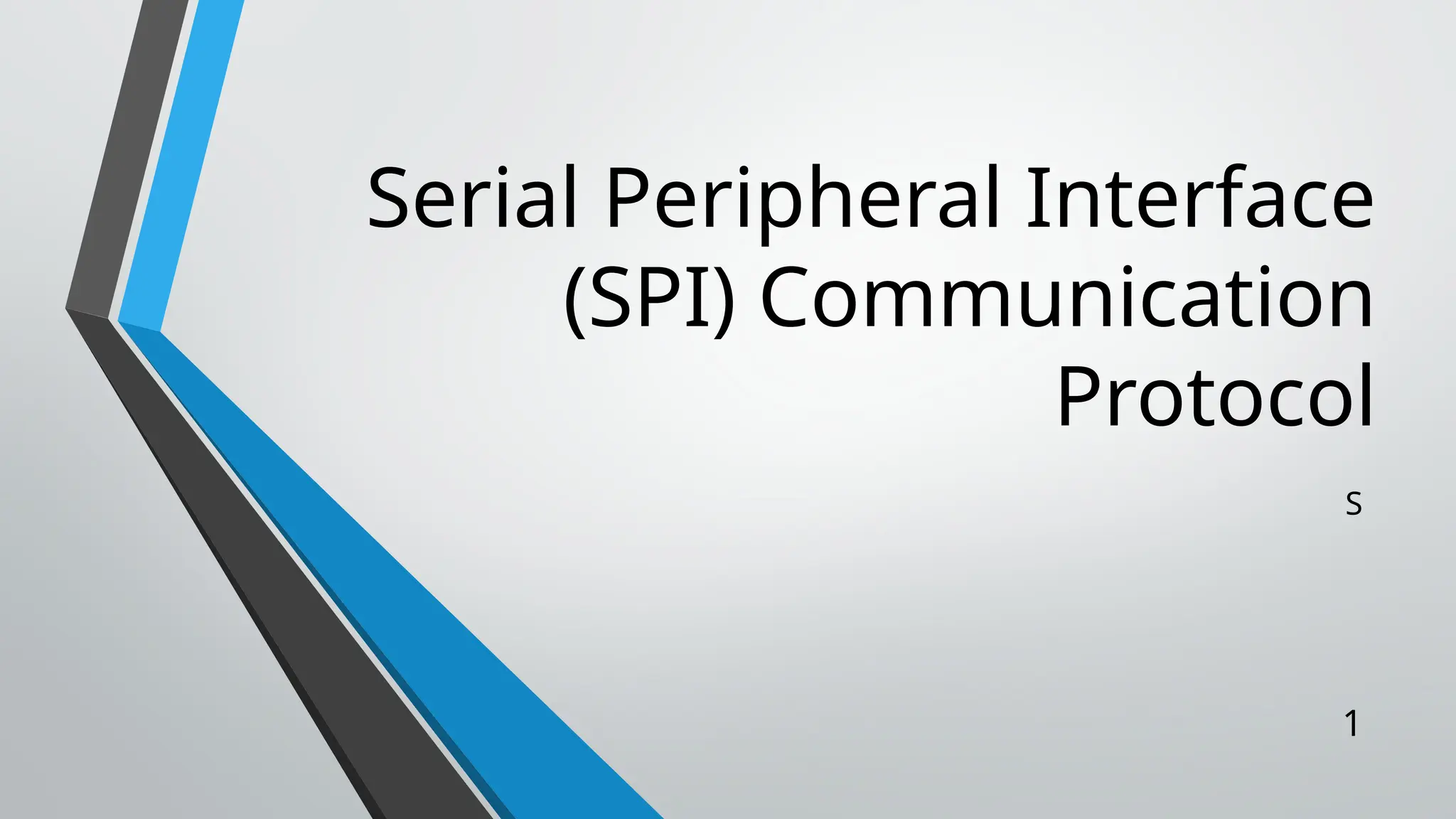 The SPI (Serial Peripheral Interface) cd | PPTX