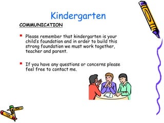 Kindergarten Orientation Night | PPTX