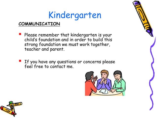 Kindergarten Orientation Night | PPTX | Daycare and Pre-School | Parenting