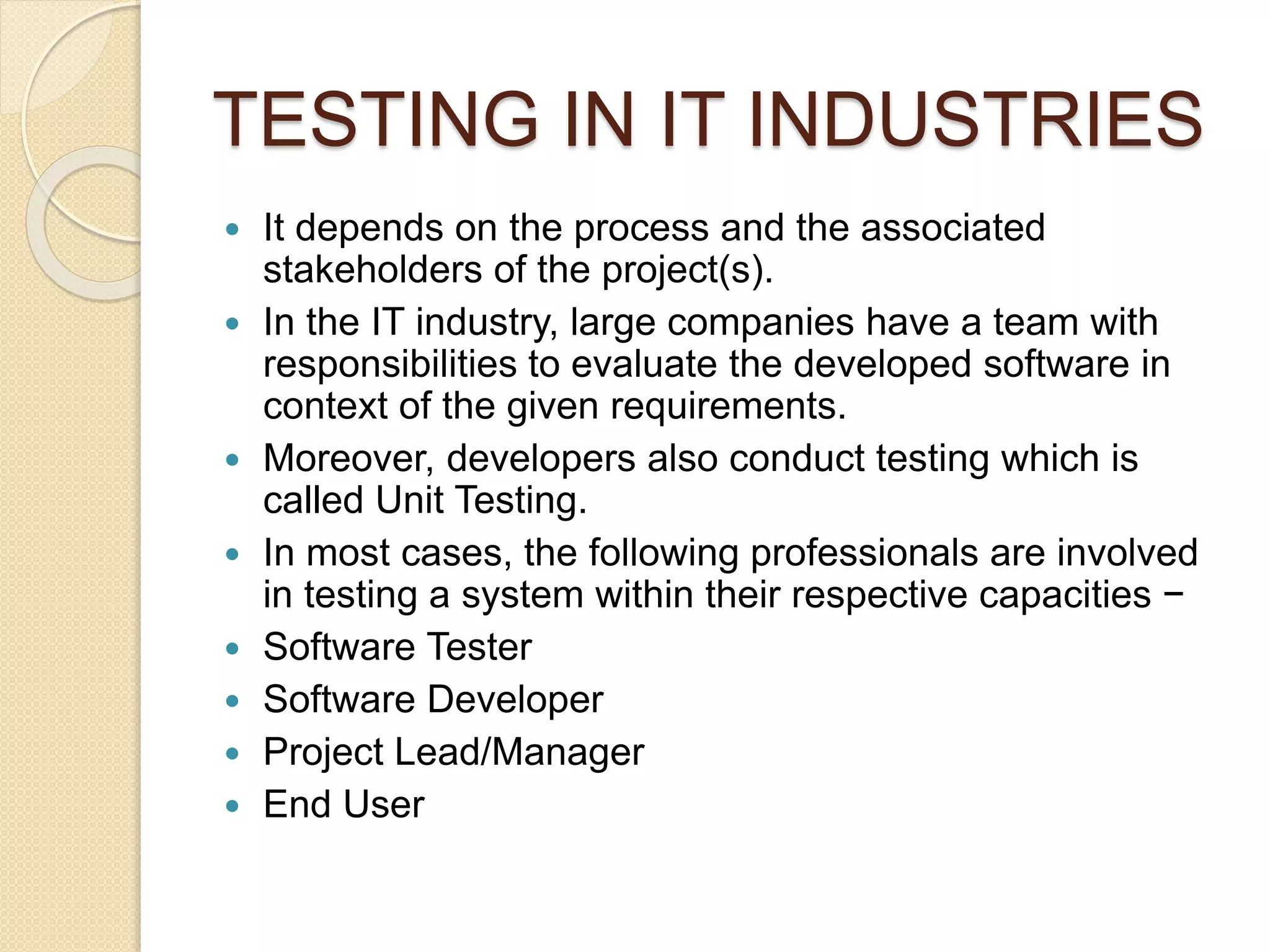 Introduction to Software Testing | PPTX