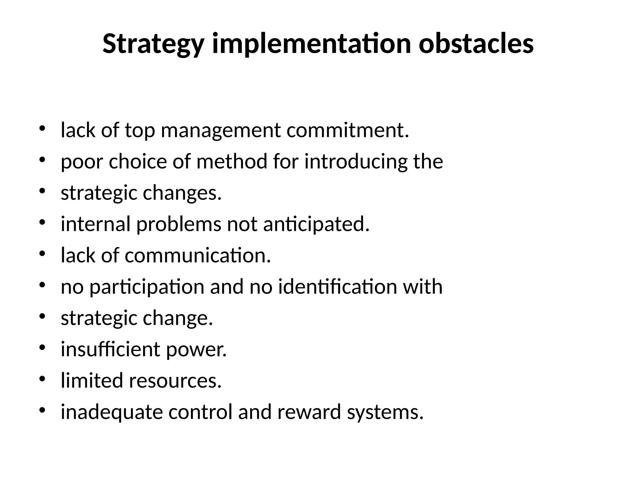 ST MGTunit 4.pptx strategy implementation | PPTX