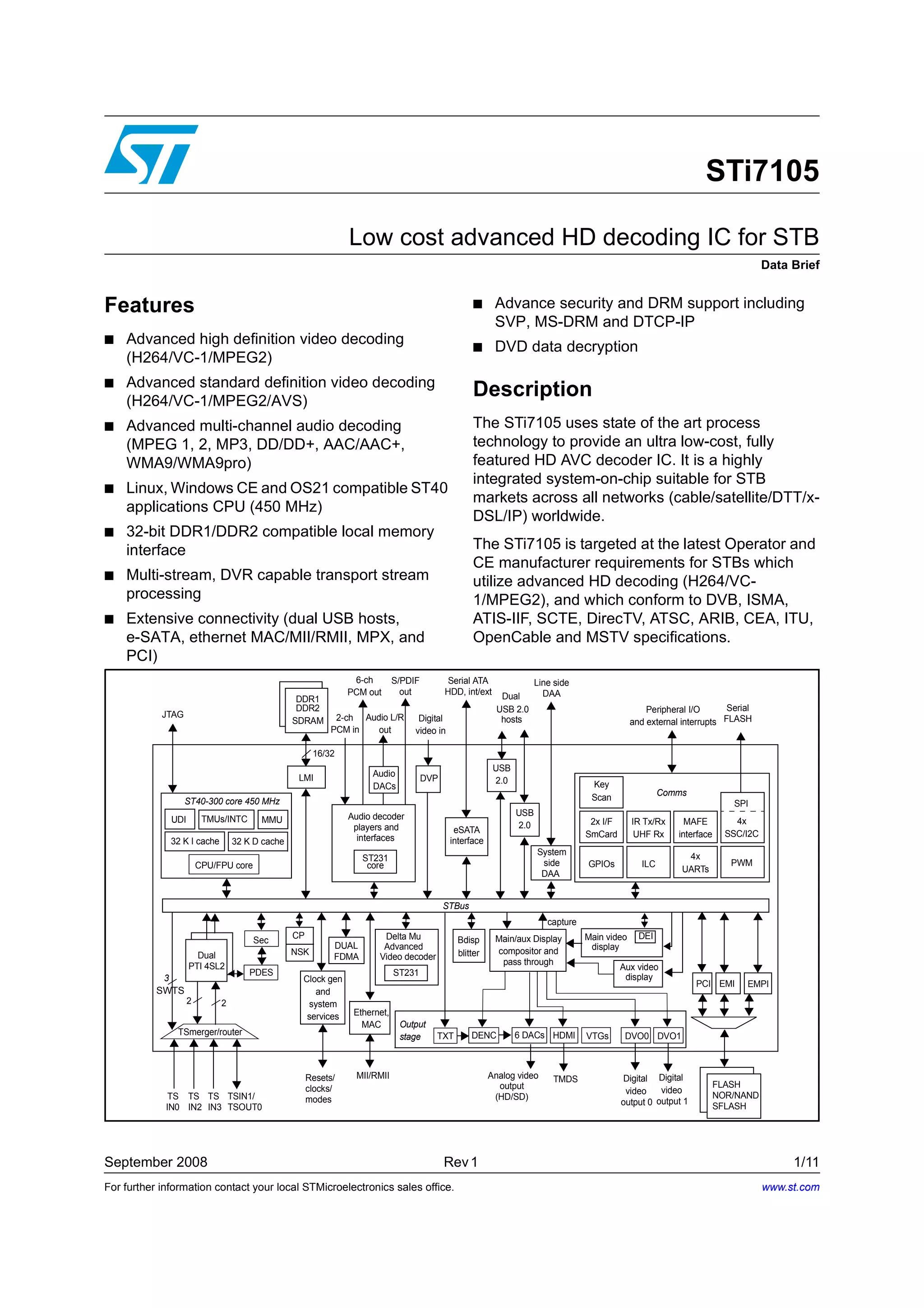 GVT Decoder - DataSheet | PDF