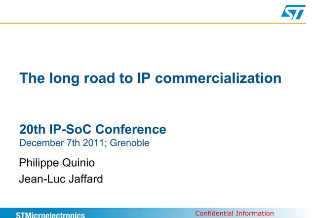 The long road to IP commercialization | PPT