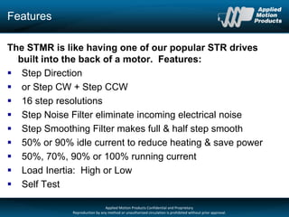 STM-R Integrated Step Motor | PPTX