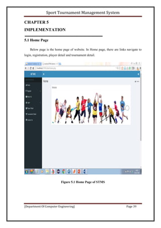 SPORT TOURNAMENT MANAGMENT SYSTEM (STMS) | PDF