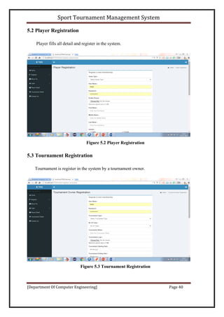 SPORT TOURNAMENT MANAGMENT SYSTEM (STMS) | PDF
