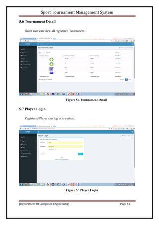 SPORT TOURNAMENT MANAGMENT SYSTEM (STMS) | PDF