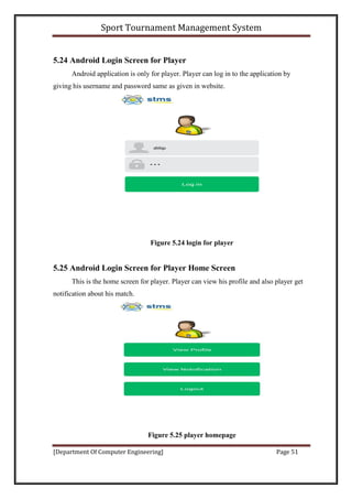 SPORT TOURNAMENT MANAGMENT SYSTEM (STMS) | PDF