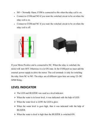 Simple Automatic Water Level Controller | DOCX