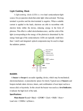 Simple Automatic Water Level Controller | DOCX