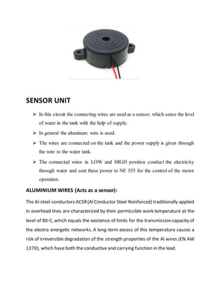 Simple Automatic Water Level Controller | DOCX
