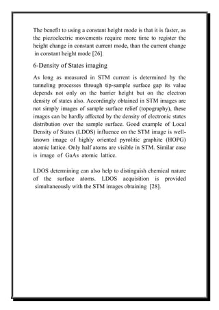 Scanning tunneling microscope (STM) | DOCX