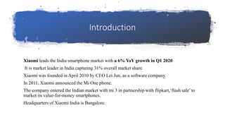 Xiaomi Strategies | PPT