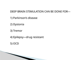 STN Deep brain stimulation in Parkinson's disease | PPTX