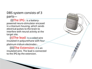 STN Deep brain stimulation in Parkinson's disease | PPTX