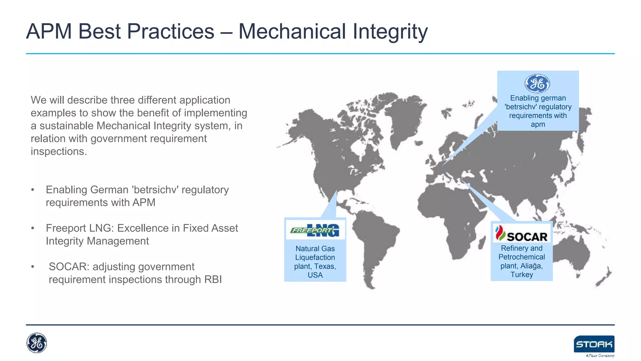Webinar | GE & Stork | APM Best Practices - Mechanical Integrity | PPTX