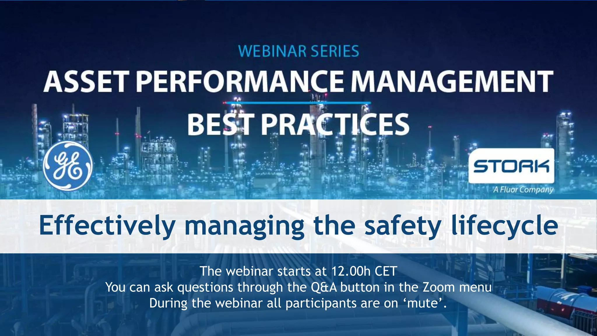 Webinar | APM Best Practices - Effectively managing the safety ...
