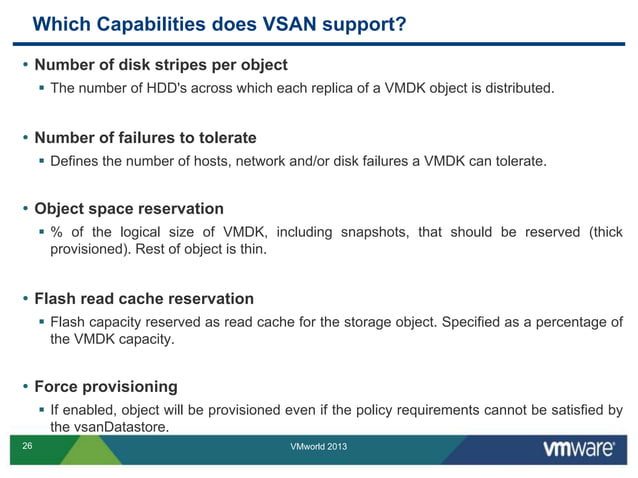 VMworld 2013: VMware Virtual SAN Technical Best Practices | PDF