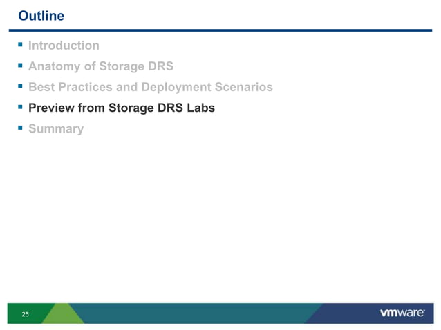 VMworld 2013: Storage DRS: Deep Dive and Best Practices to Suit Your Storage Environments | PDF