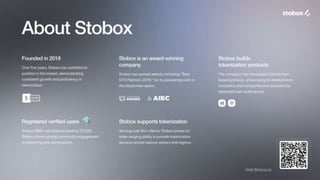 Stobox 4: Revolutionizing Investment in Real-World Assets Through Tokenization | PPT
