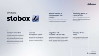 Stobox 4: Revolutionizing Investment in Real-World Assets Through Tokenization | PPT