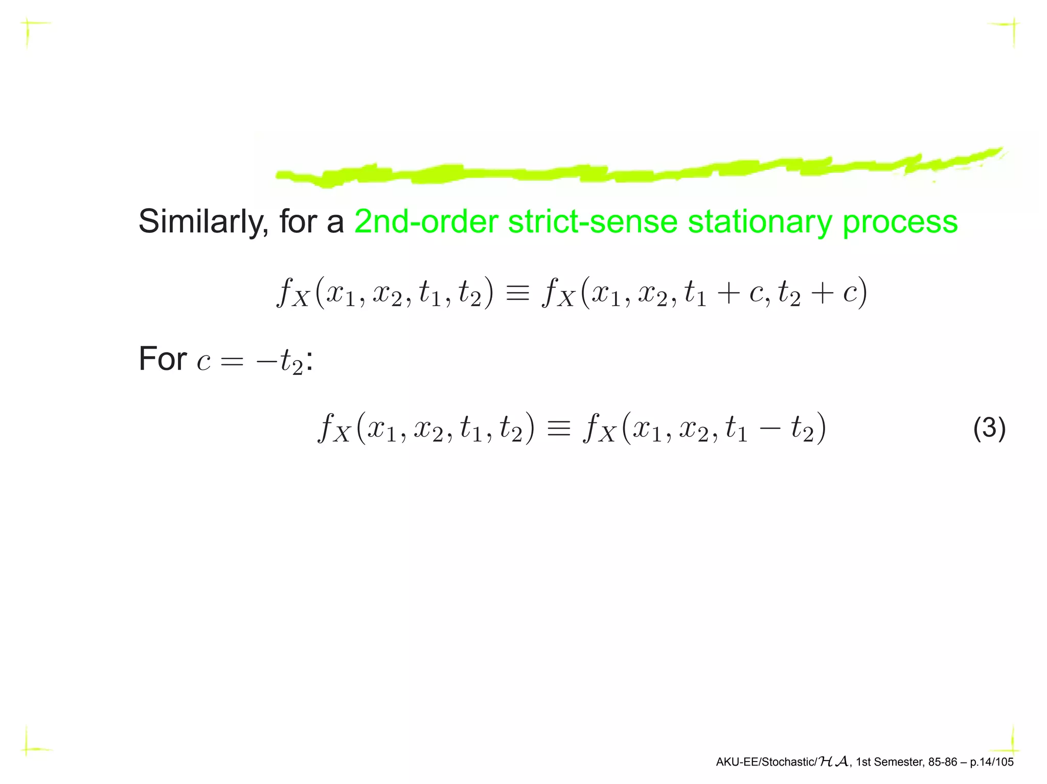 Stochastic Processes - part 1 | PDF