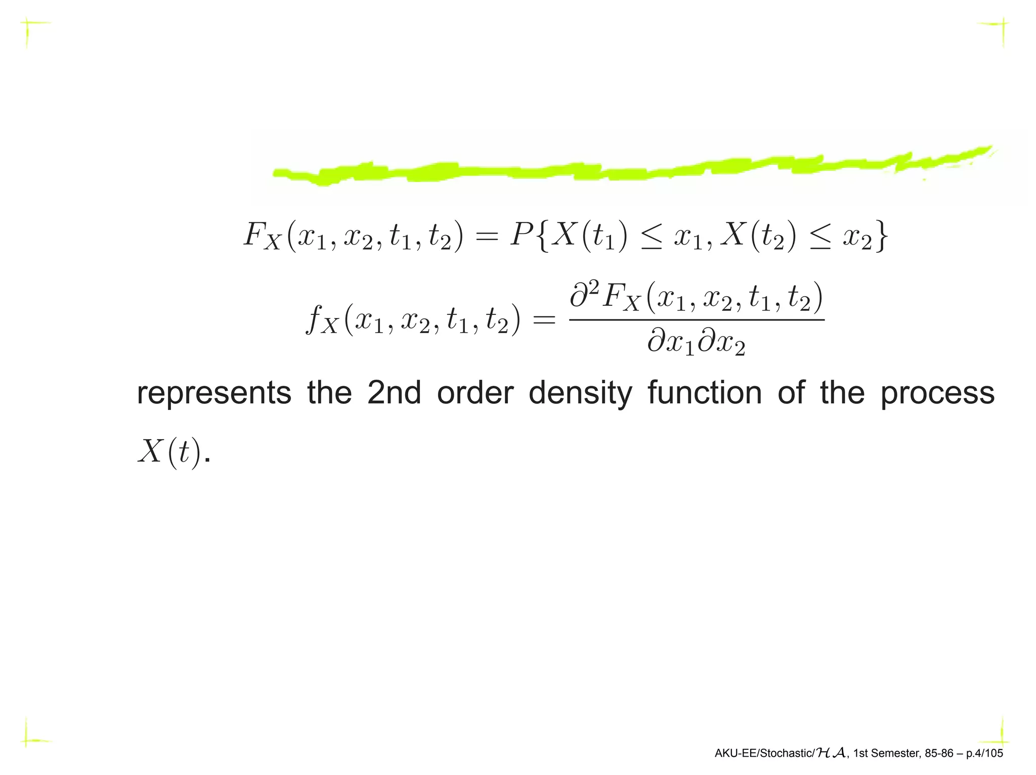 Stochastic Processes - part 1 | PDF