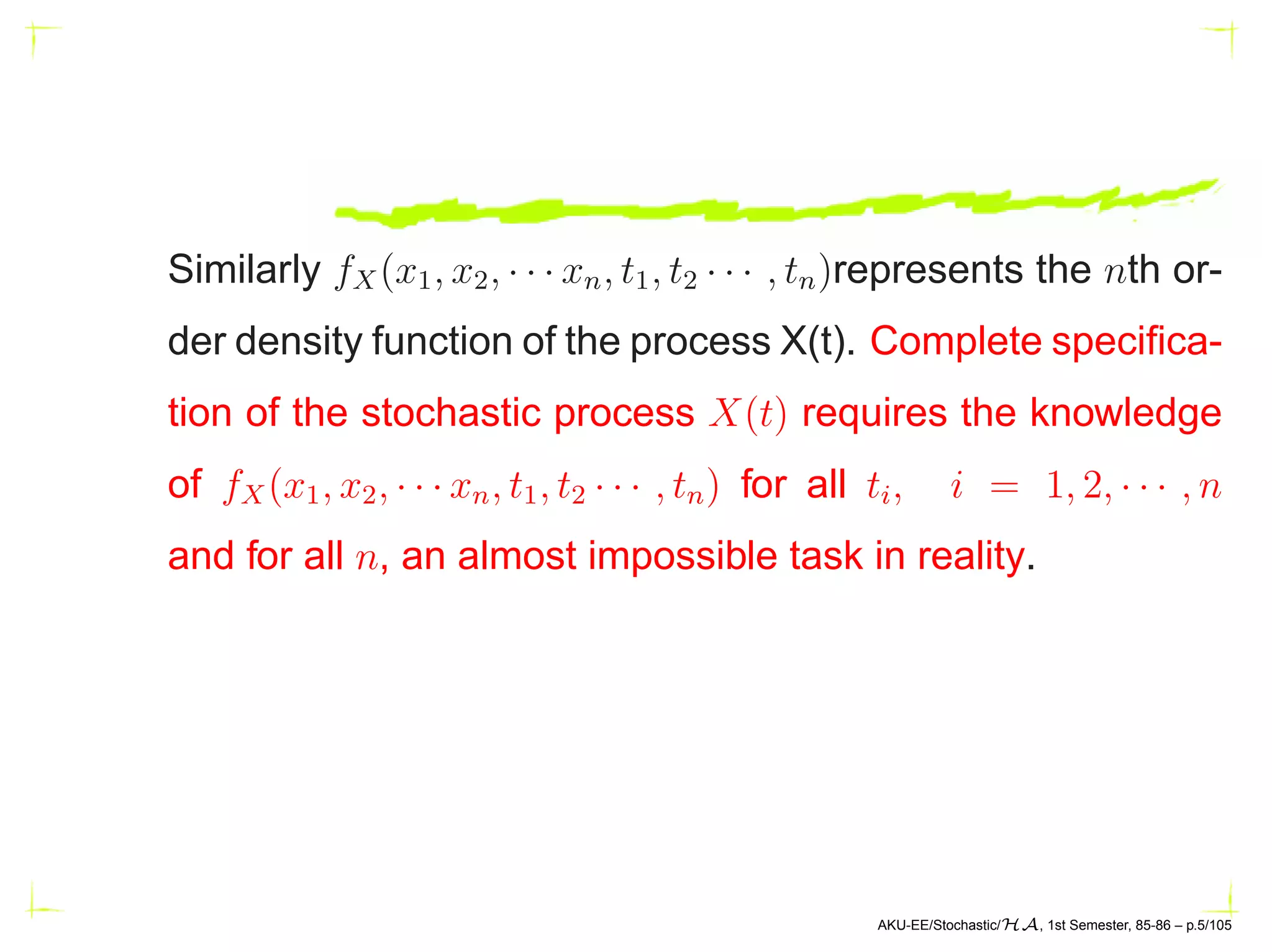 Stochastic Processes - part 1 | PDF