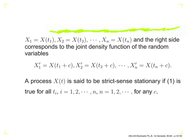 Stochastic Processes - part 1 | PDF