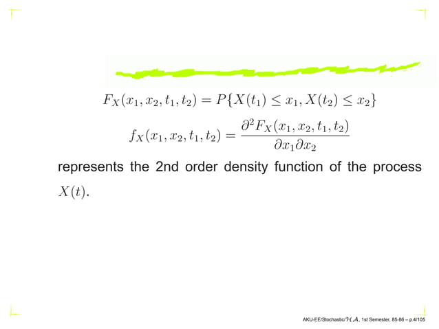 Stochastic Processes - part 1 | PDF