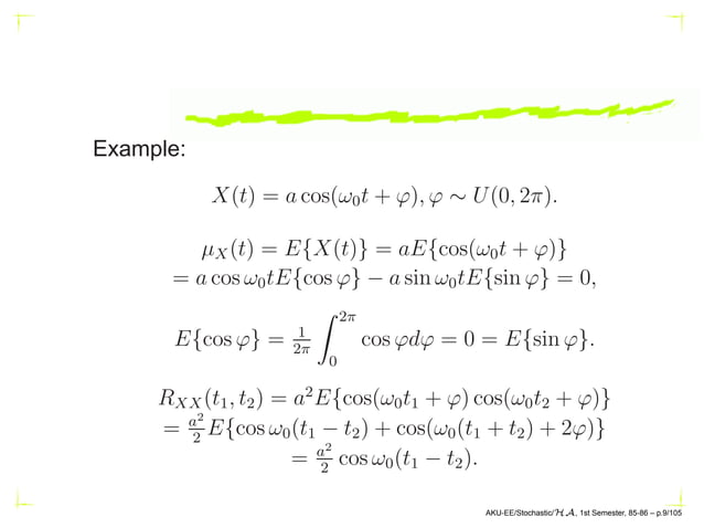 Stochastic Processes - part 1 | PDF
