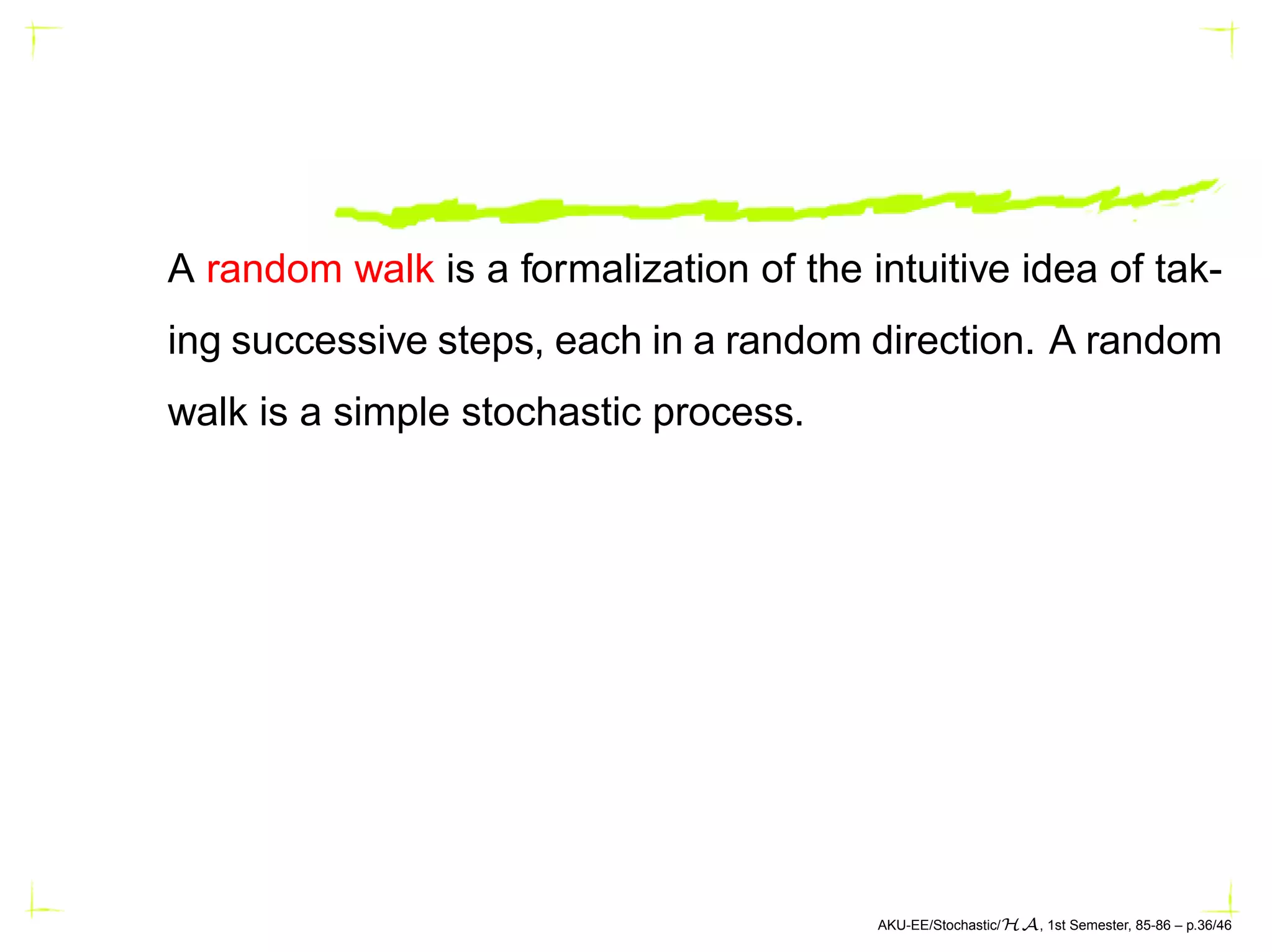 Stochastic Processes - part 2 | PPT