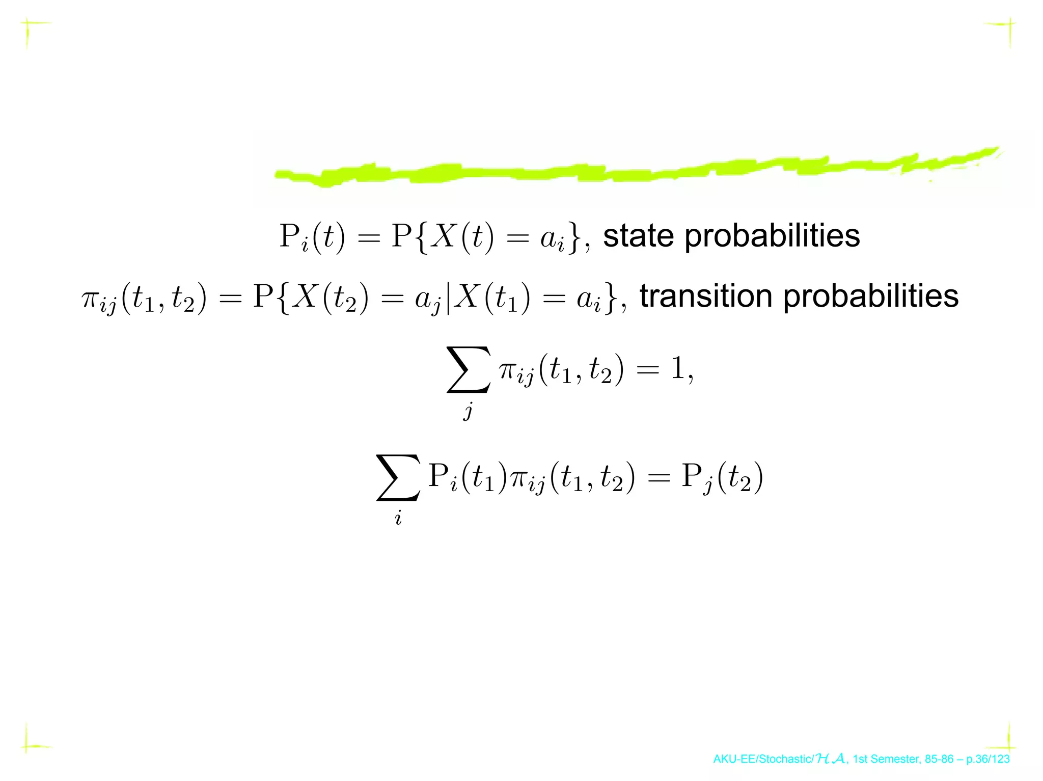 Stochastic Processes - part 4 | PPT