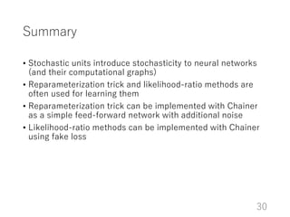 Learning stochastic neural networks with Chainer | PDF | Technology Industry | Industries