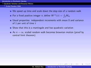Introduction to Stochastic calculus | PDF