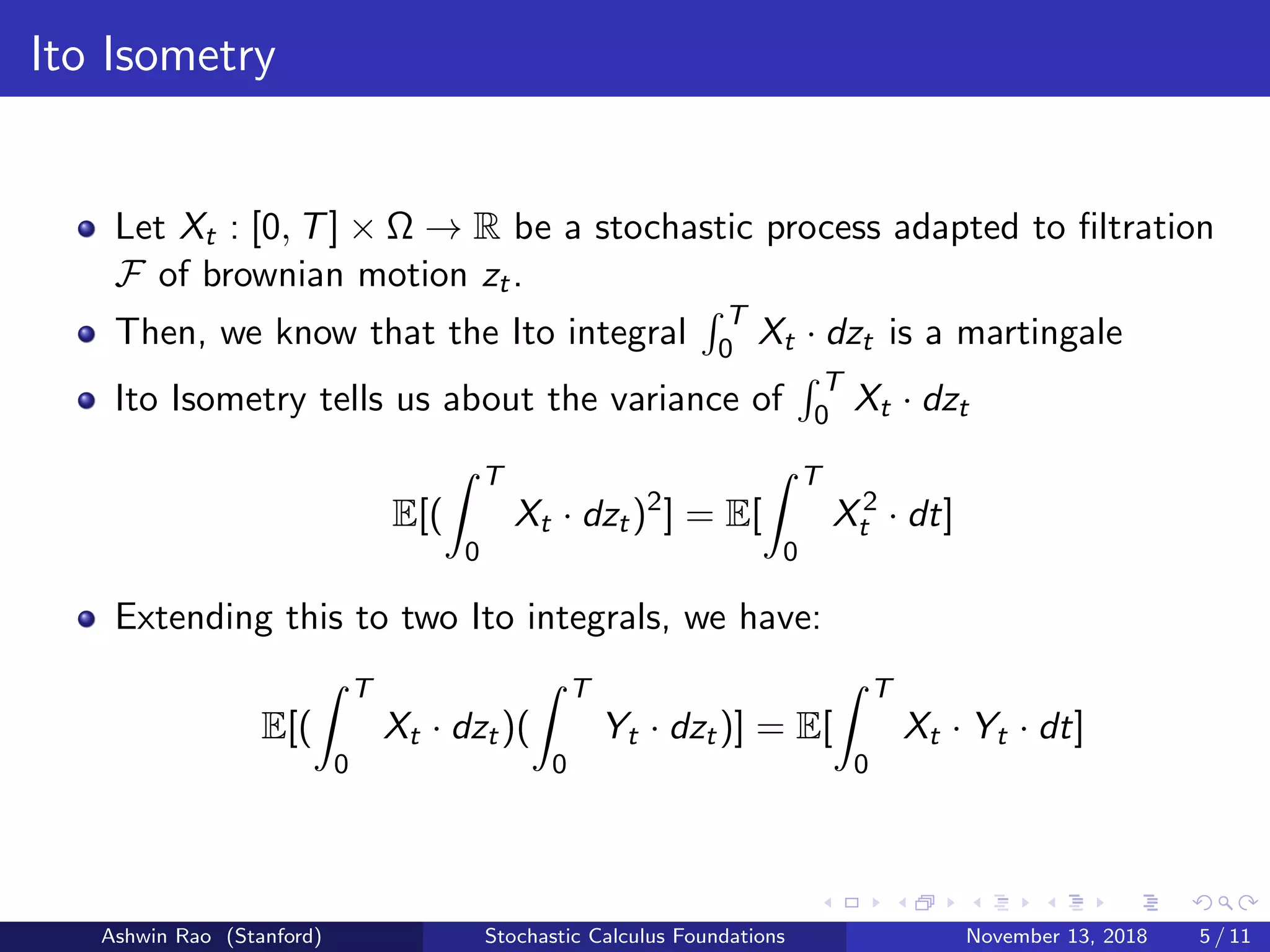 Overview Of Stochastic Calculus Foundations Pdf Physics Science