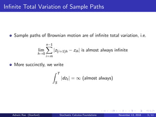 Overview of Stochastic Calculus Foundations | PDF | Physics | Science
