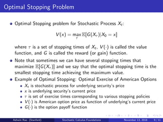 Overview of Stochastic Calculus Foundations | PDF | Physics | Science