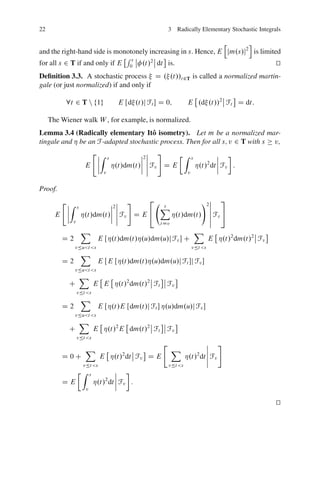 Stochastic calculus with infinitesimals | PDF