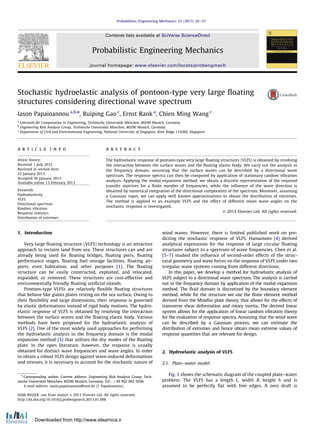 Stochastic hydroelastic analysis_of_pontoon-type_very_large_flo | PDF