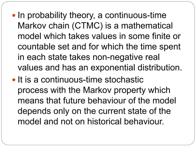 Stochastic modelling and its applications | PPTX