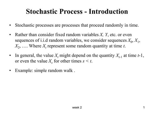 stochastic processes-2.ppt | Physics | Science