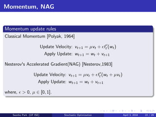 Stochastic optimization from mirror descent to recent algorithms | PPT