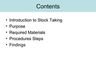Library Books Stock Taking | PPT