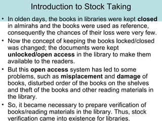 Library Books Stock Taking | PPT