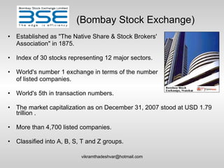 Stock Exchange Reforms In India | PPT | Stocks and Bonds | Personal ...