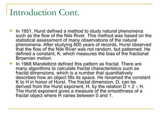 Stock Market Data Analysis Using Rescaled Range | PPT