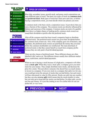 Stock Market Learning | PPT