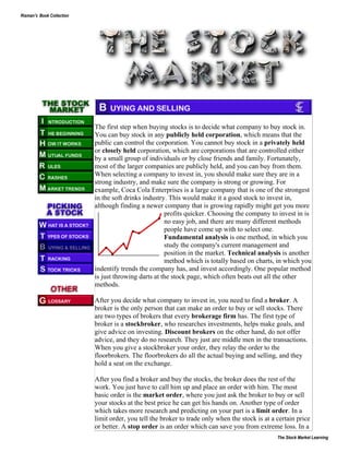 Stock Market Learning | PPT