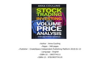 Stock Trading Investing Using Volume Price Analysis: Over 200 worked ...